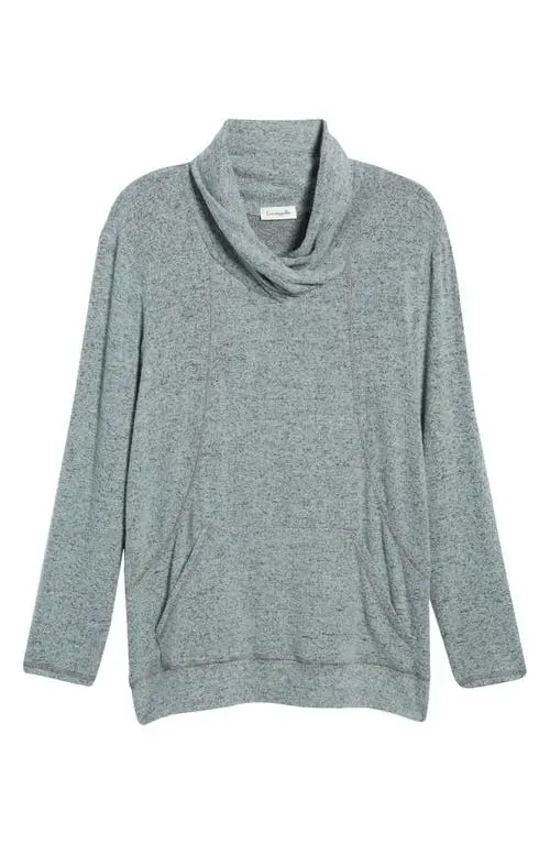 Loveappella Cross Neck Seamed Pullover - Mint