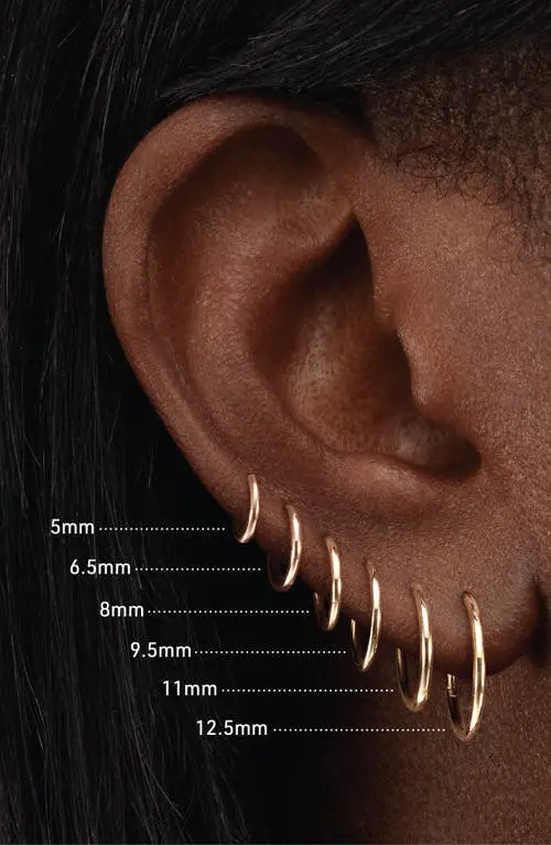 MARIA TASH 14k Gold Clicker Hoop Earring - Yellow Gold