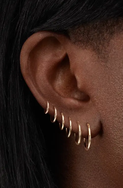 MARIA TASH 14k Gold Clicker Hoop Earring