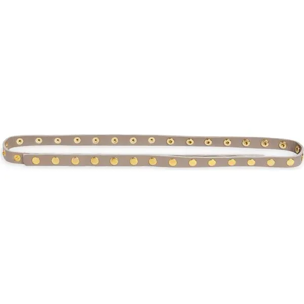 ADA Name Cala Studded Leather Belt - Bisonte