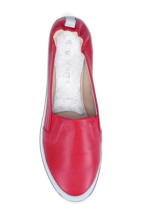 Ron White Nelleca Metallic Trim Slip-on Sneakers - Lipstick/s