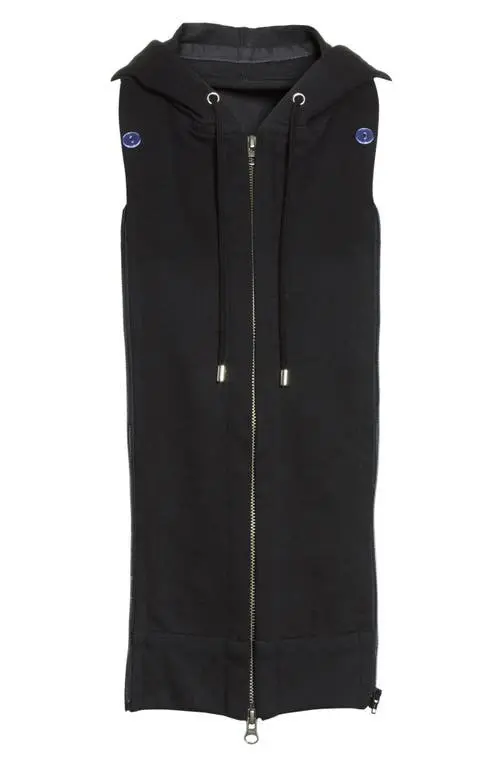 Veronica Beard French Terry Hoodie Dickey - Black