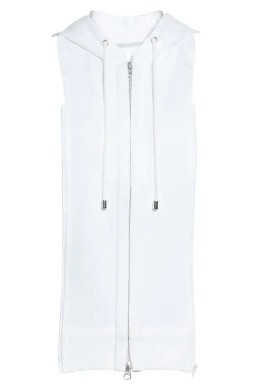 Veronica Beard French Terry Hoodie Dickey - White