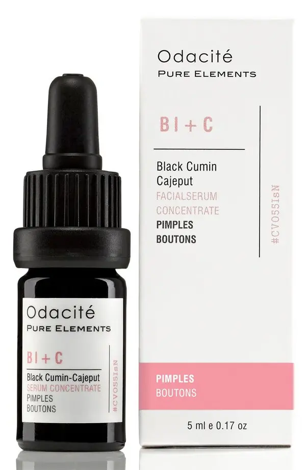 ODACITE Bl + C Black Cumin-cajeput Pimples Serum Concentrate