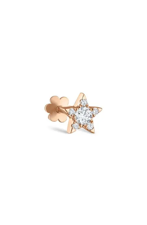 MARIA TASH Diamond Star Threaded Stud Earring