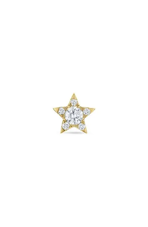 MARIA TASH Diamond Star Threaded Stud Earring