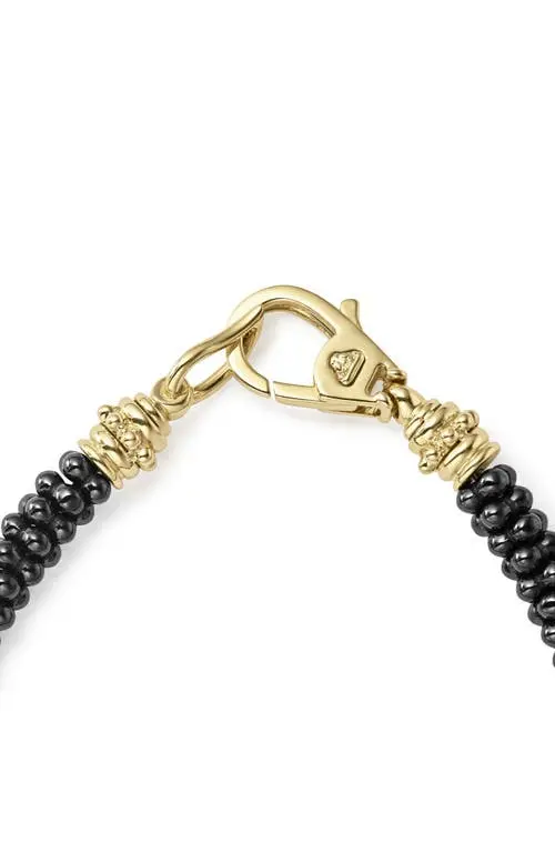 Lagos Black Caviar Beaded Station Bracelet