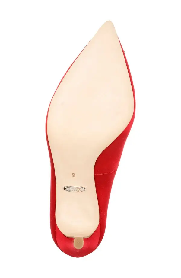 Badgley Mischka Cher Crystal Embellished Pumps - Red