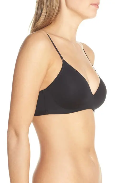 ON GOSSAMER Next To Nothing Wireless Bra - Black