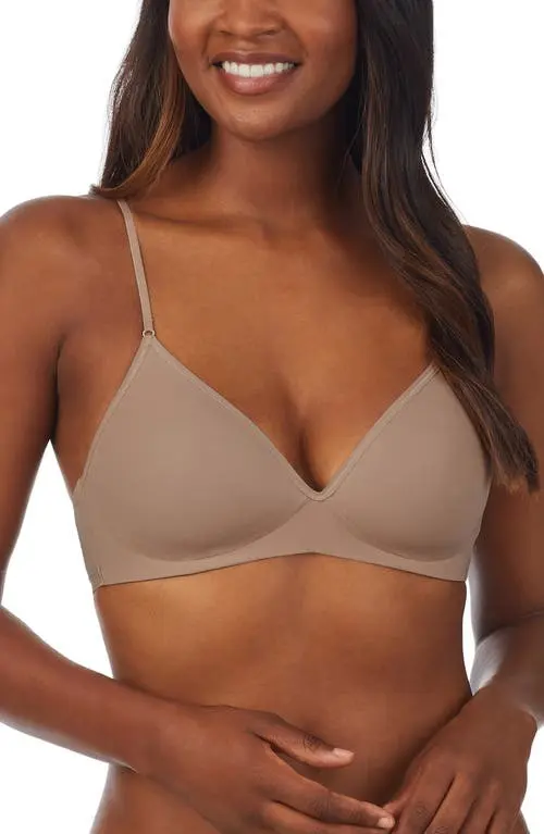 ON GOSSAMER Next To Nothing Wireless Bra - Mocha