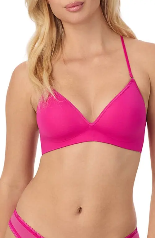 ON GOSSAMER Next To Nothing Wireless Bra - Sweet Fuchsia