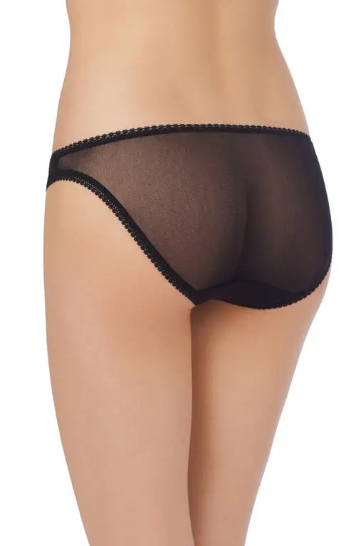 ON GOSSAMER Mesh Bikini - Black