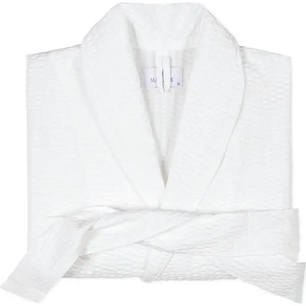 MATOUK Matteo Stripe Robe - White