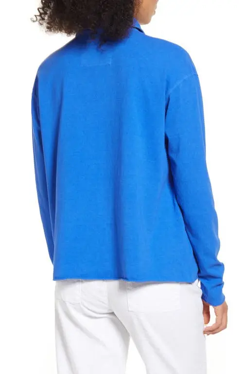 Frank & Eileen Heritage Jersey Popover Henley - Lapis Blue