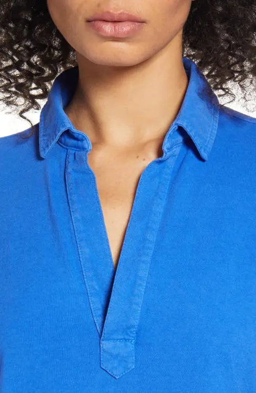 Frank & Eileen Heritage Jersey Popover Henley - Lapis Blue