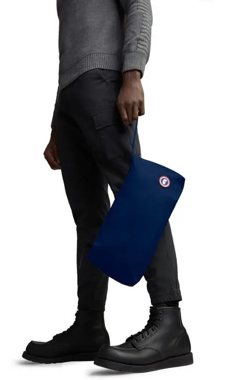 Canada Goose Lodge Packable Windproof 750 Fill Power Down Hooded Jacket - Atlantic Navy