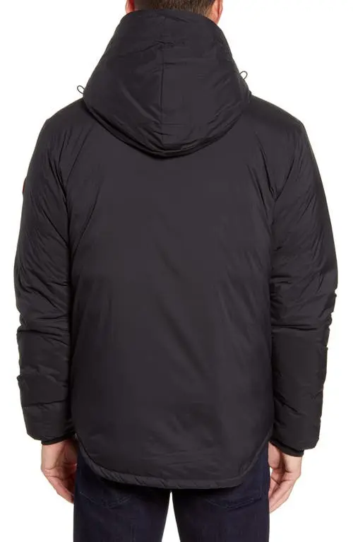 Canada Goose Lodge Packable Windproof 750 Fill Power Down Hooded Jacket - Black