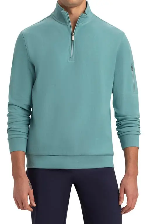 Bugatchi Cotton-blend Quarter-zip Pullover