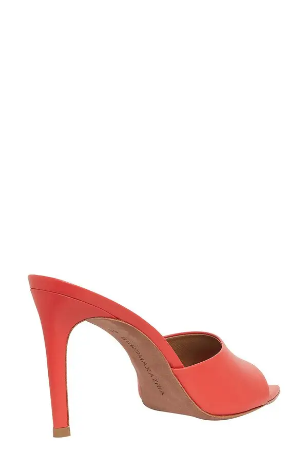 Bcbgmaxazria Dana Leather Slide Sandal In Red 30% Off Editorialist