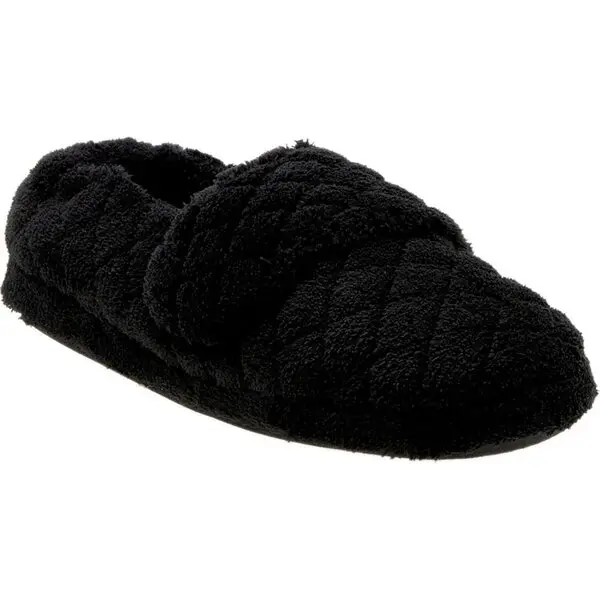 Acorn Spa Wrap Slipper - Black