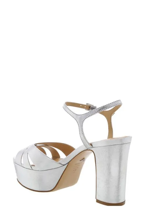 Schutz Keefa Platform Sandal - Prata
