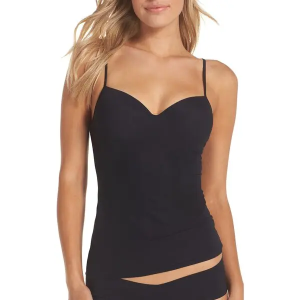 Hanro Allure Built-in Bra Camisole - Black