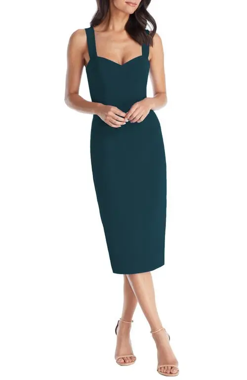 Dress The Population Nicole Sweetheart Neck Cocktail Dress - Pine