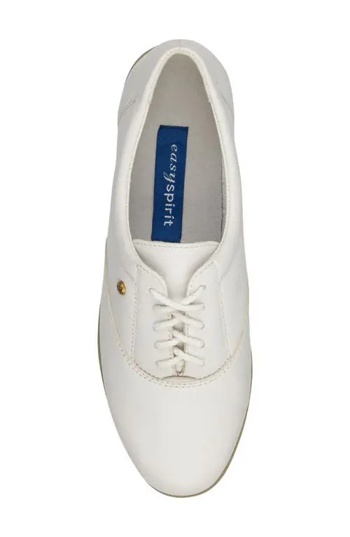 Easy Spirit Motion Leather Sneakers - White Leather