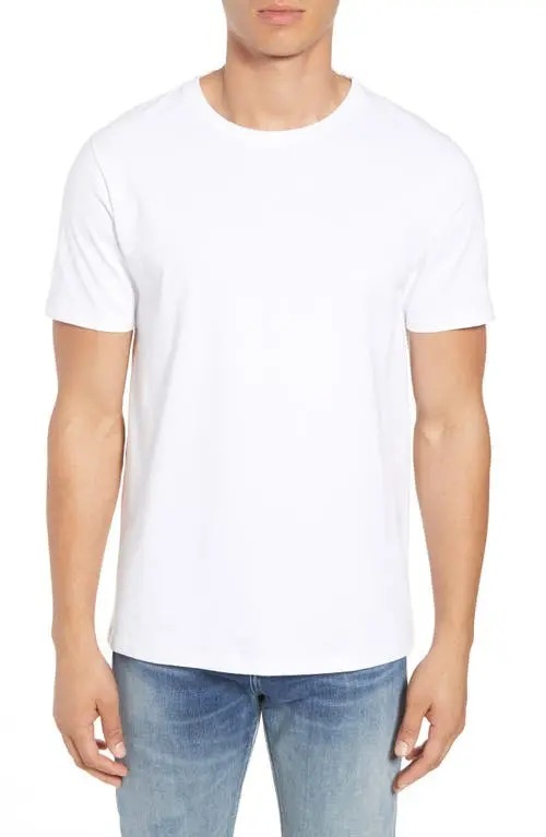 FRAME Heavyweight Classic Fit Cotton T-shirt - Blanc
