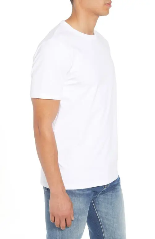 FRAME Heavyweight Classic Fit Cotton T-shirt - Blanc