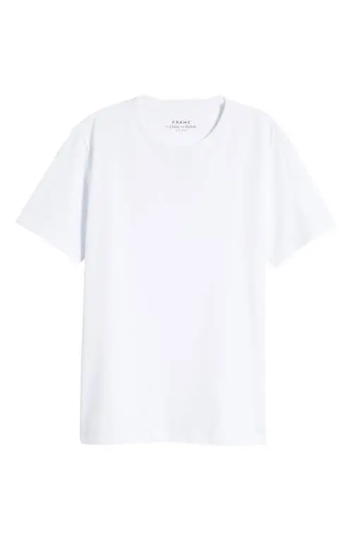 FRAME Heavyweight Classic Fit Cotton T-shirt - Blanc