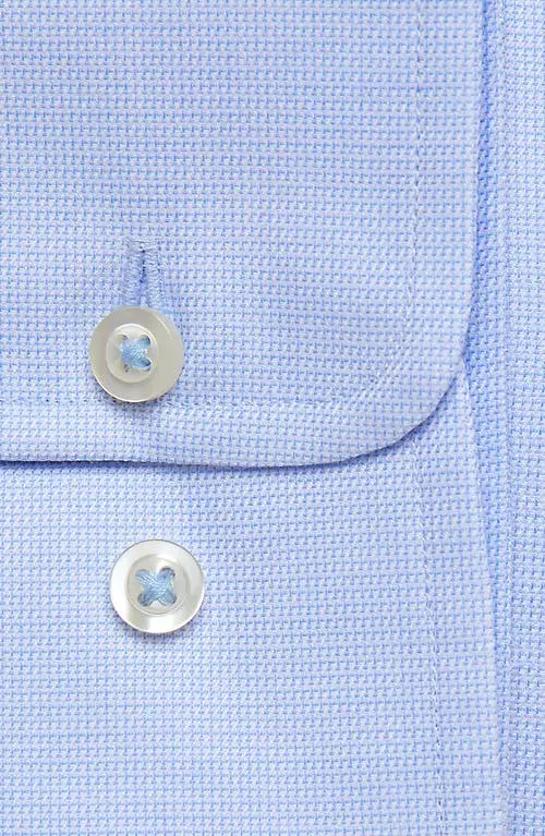 David Donahue Trim Fit Solid Dress Shirt