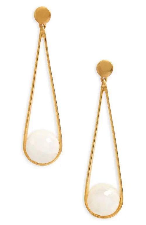 DEAN DAVIDSON Ipanema Drop Earrings - Moonstone/gold