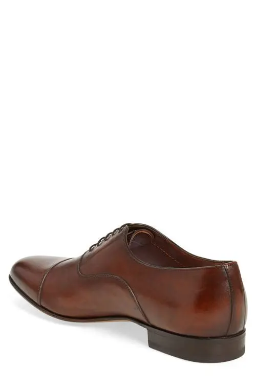 Santoni Darian Cap Toe Oxford - Brown2