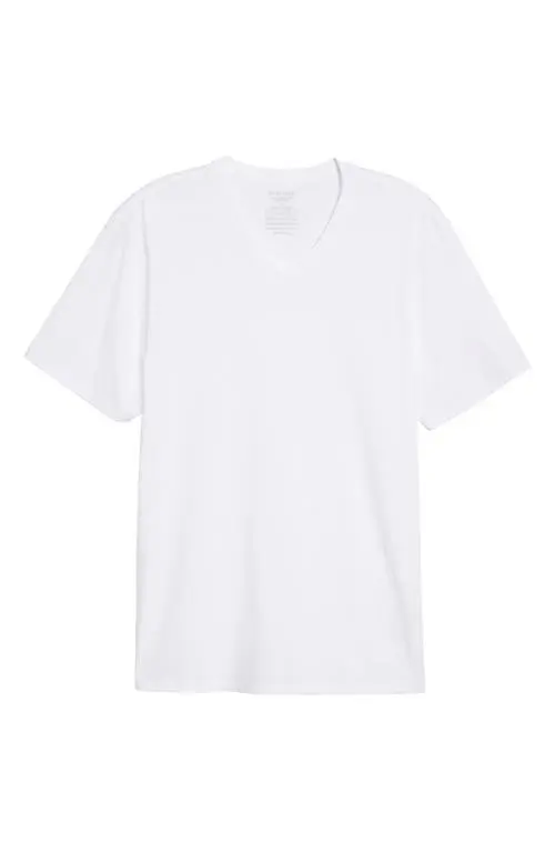 Vince Pima Cotton V-neck T-shirt - Optic White