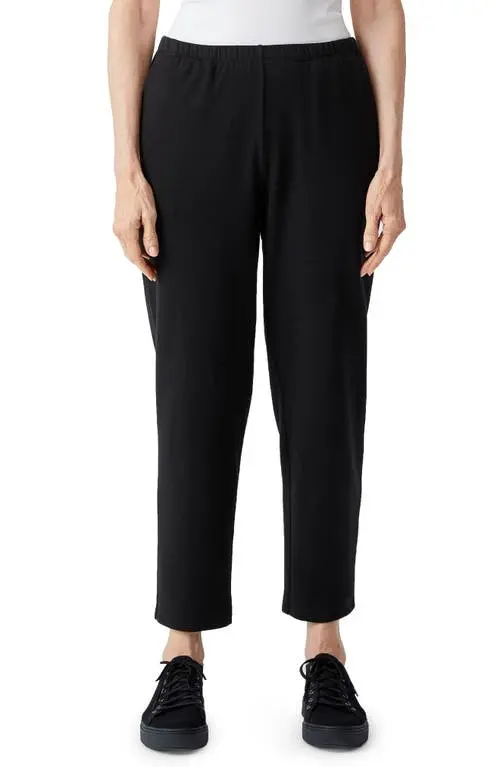 Eileen Fisher Tapered Ankle Pants - Black