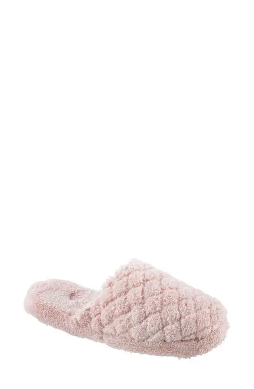 Acorn Quilted Spa Slide Slipper - Pink