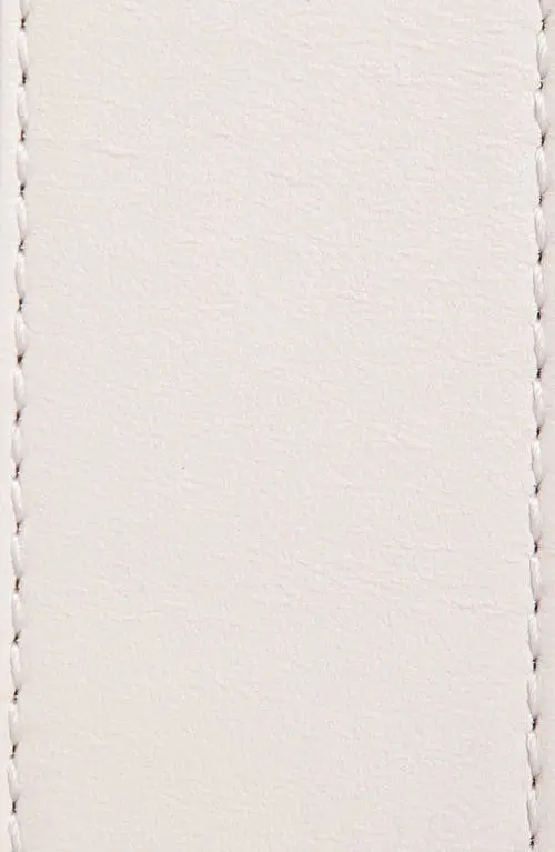 CHRISTIAN LOUBOUTIN Logo Buckle Leather Belt - Leche/ Gold