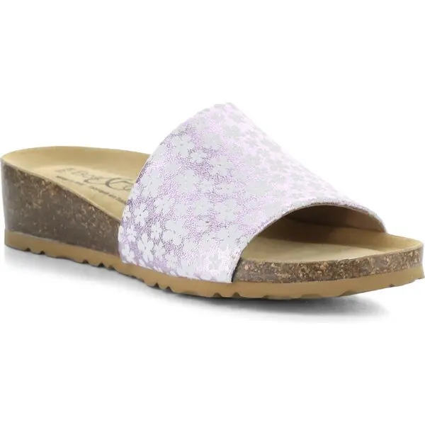 BOS. & CO. Lux Slide Sandals - Pink/white Cartier F