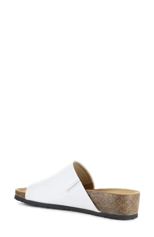 BOS. & CO. Lux Slide Sandal - White