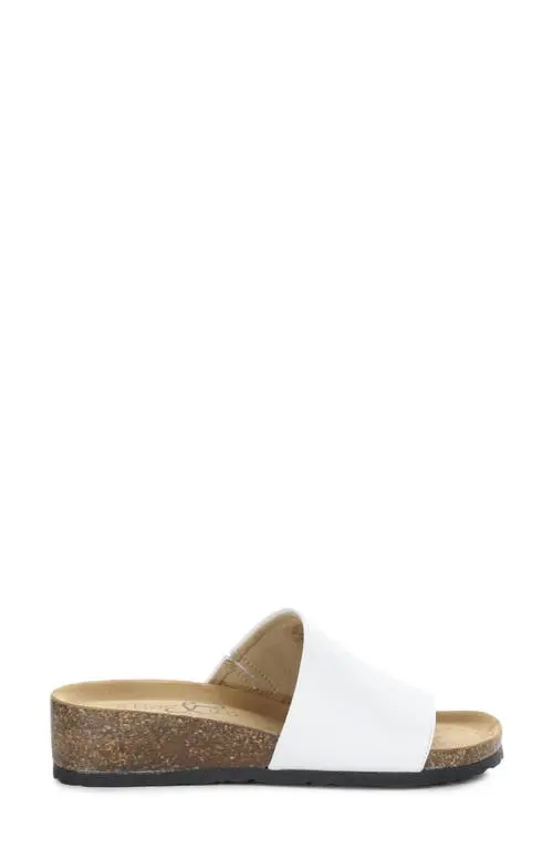 BOS. & CO. Lux Slide Sandal - White