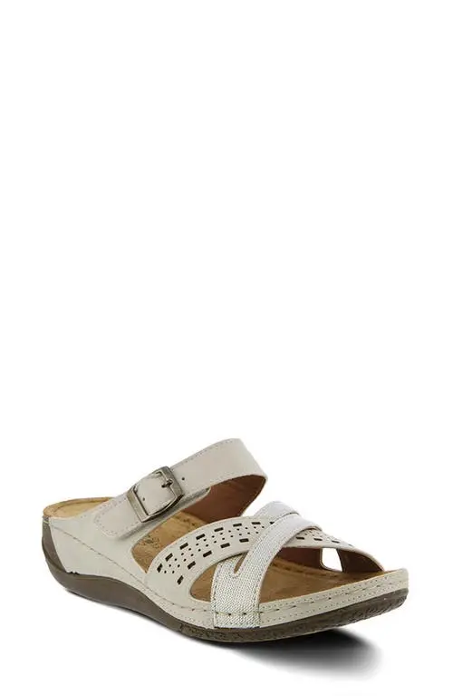 SPRING STEP SHOES Denia Slide Sandal - Sand Leather