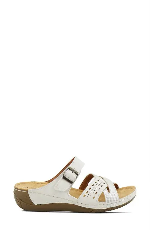 SPRING STEP SHOES Denia Slide Sandal - Sand Leather