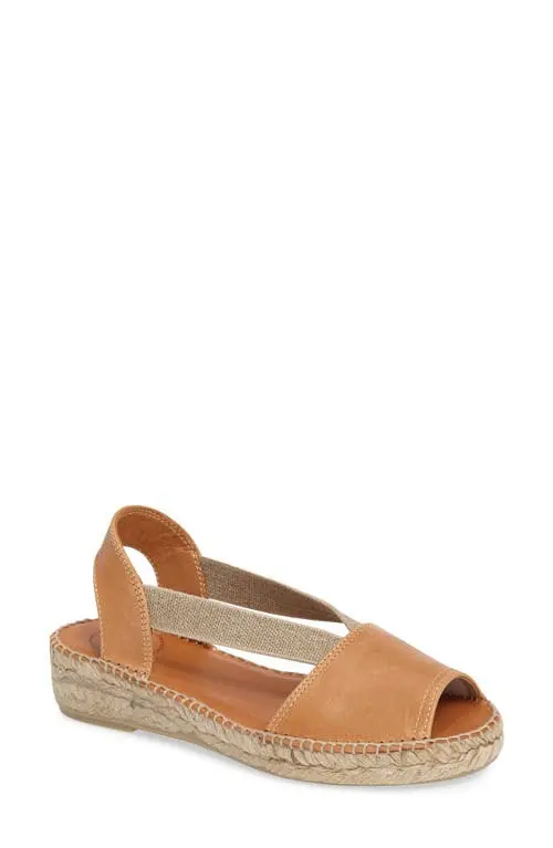 TONI PONS Etna Espadrille Sandal - Tan Leather
