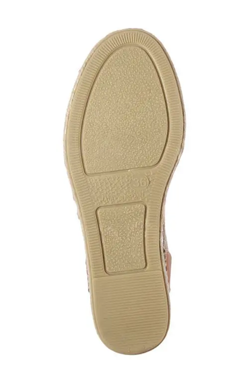 TONI PONS Etna Espadrille Sandal - Tan Leather