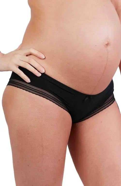 CACHE COEUR Milk Seamless Low Waist Maternity Briefs - Black