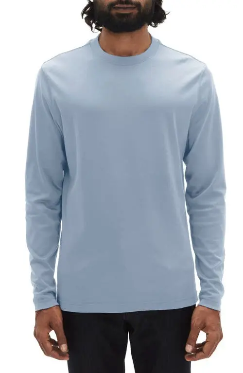 Robert Barakett Georgia Long Sleeve T-shirt - Dover Blue