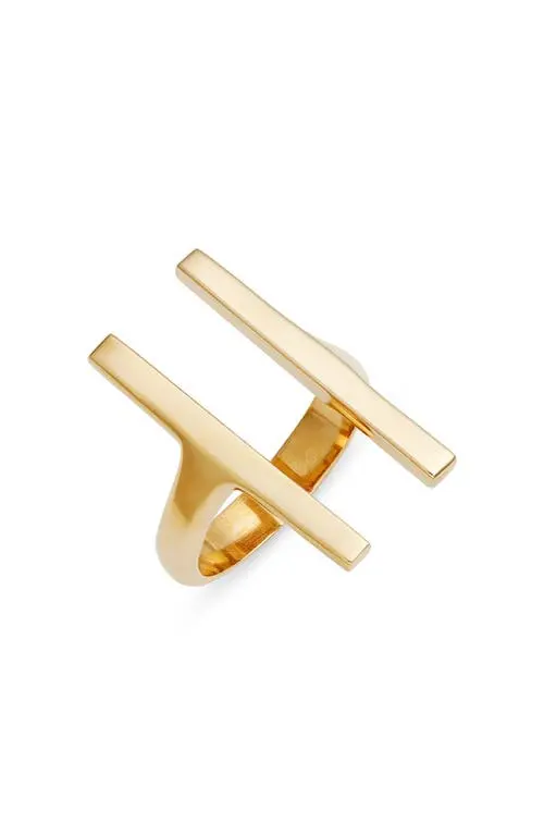 SOKO Double Bar Fashion Ring - Gold