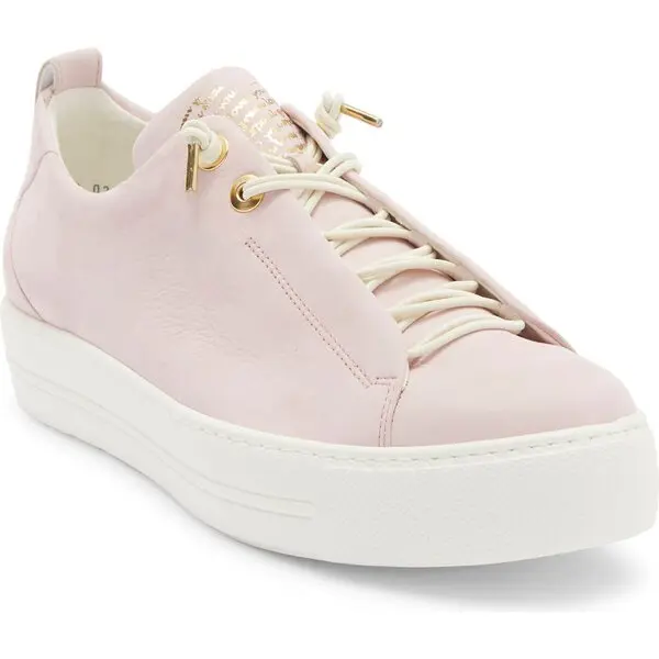 Paul Green Faye Leather Sneakers - Pink