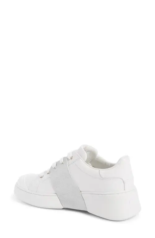 ROGER VIVIER Viv Skate Crystal Buckle Sneakers - White